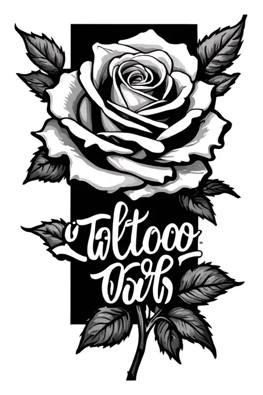 6638+ Rose And Name Tattoo Ideas - BlackInk AI