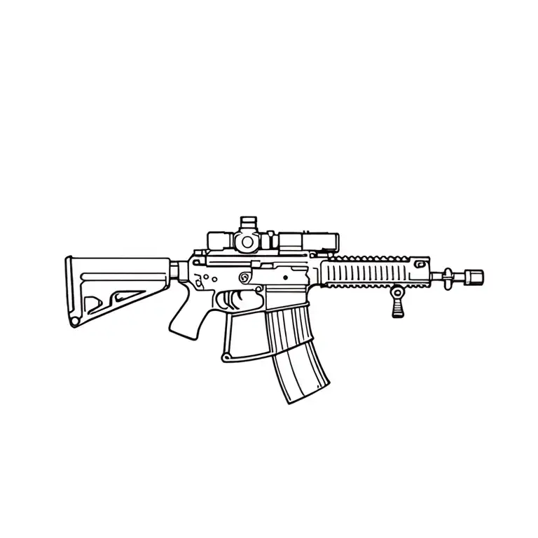 M4 Rifle Tattoos