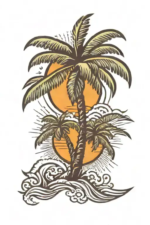 855+ Palm Tree And Sun Tattoo Ideas in 2025 - BlackInk AI