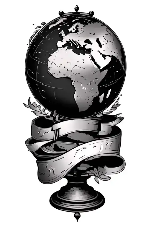 4,223+ Globe Tattoos in 2026 - BlackInk AI