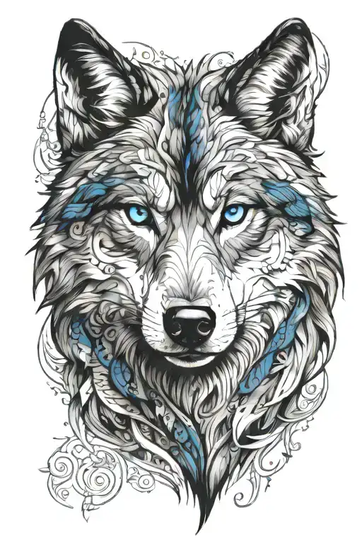 1796+ Blue Eyed Wolf Tattoo Ideas in 2025 - BlackInk AI