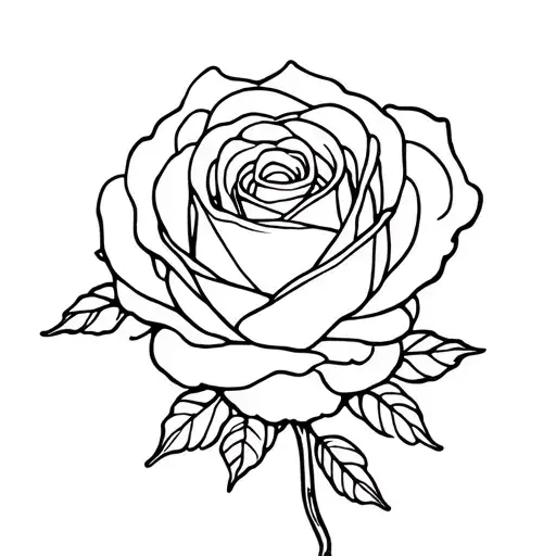1017+ Fine Line Rose Tattoo Ideas - BlackInk AI