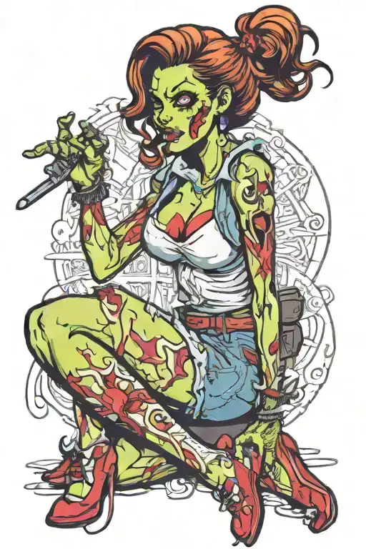 71+ Zombie Pin Up Girl Tattoo Ideas in 2025 - BlackInk AI