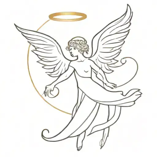 2044+ Flying Angel Tattoo Ideas in 2025 - BlackInk AI