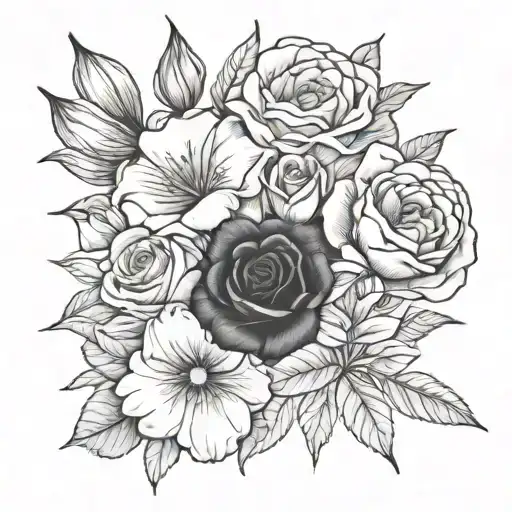 3679+ Rose And Daisy Tattoo Ideas in 2025 - BlackInk AI
