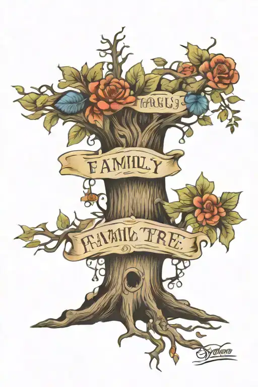 647+ Family Tree With Names Tattoo Ideas in 2025 - BlackInk AI