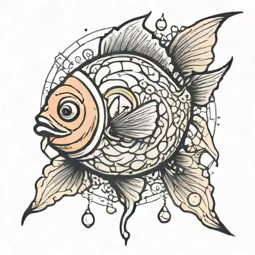 Neo-Traditional "Nemo" Tattoo - BlackInk AI