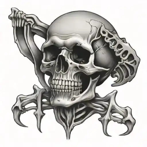 648+ Skull Skeleton Tattoo Ideas - BlackInk AI