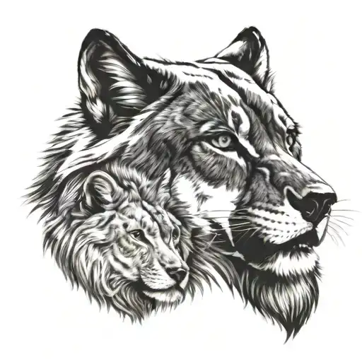 1623+ Lion And Wolf Tattoo Ideas in 2025 - BlackInk AI