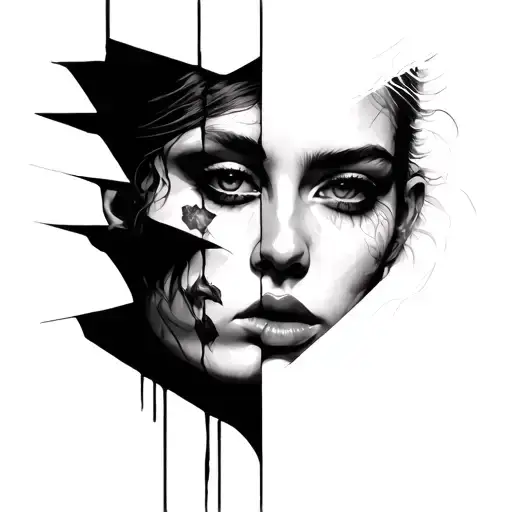 651+ Split Face Tattoo Ideas in 2025 - BlackInk AI