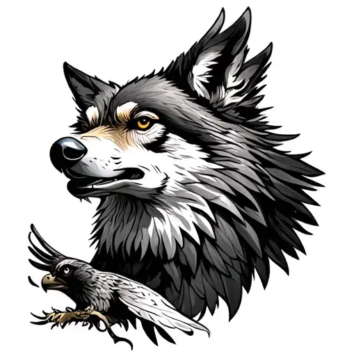1417+ Eagle And Wolf Tattoo Ideas in 2025 - BlackInk AI