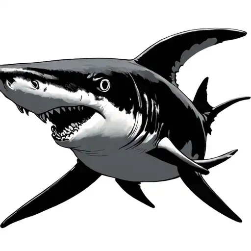 144+ Shark Shadow Tattoo Ideas in 2025 - BlackInk AI