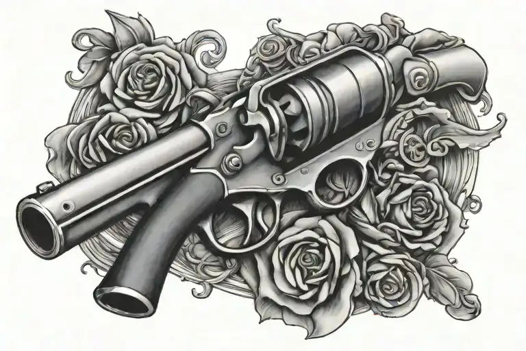 1653+ Revolver Tattoo Ideas - BlackInk AI