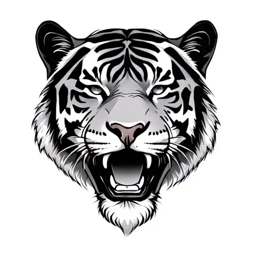 214+ Half Tiger Face Tattoo Ideas in 2025 - BlackInk AI