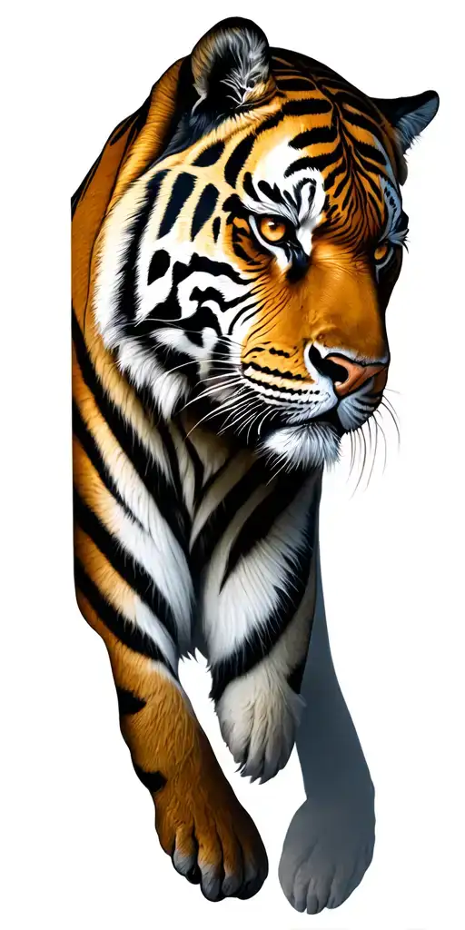 1707+ Tiger Face Tattoo Ideas - BlackInk AI