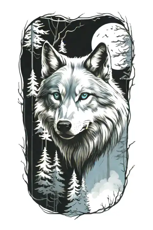 1796+ Blue Eyed Wolf Tattoo Ideas in 2025 - BlackInk AI
