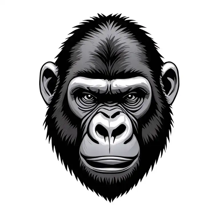 399+ Gorilla Face Tattoo Ideas in 2025 - BlackInk AI
