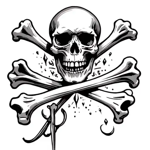1107+ Skull And Bones Tattoo Ideas - BlackInk AI