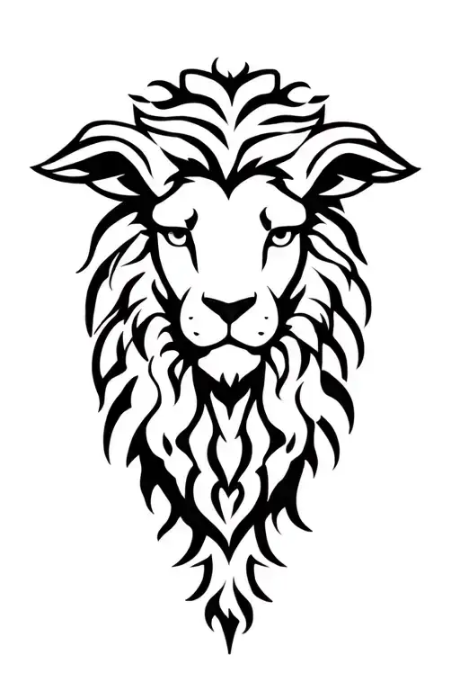 1,004+ Lion And Lamb Tattoo Ideas - BlackInk AI