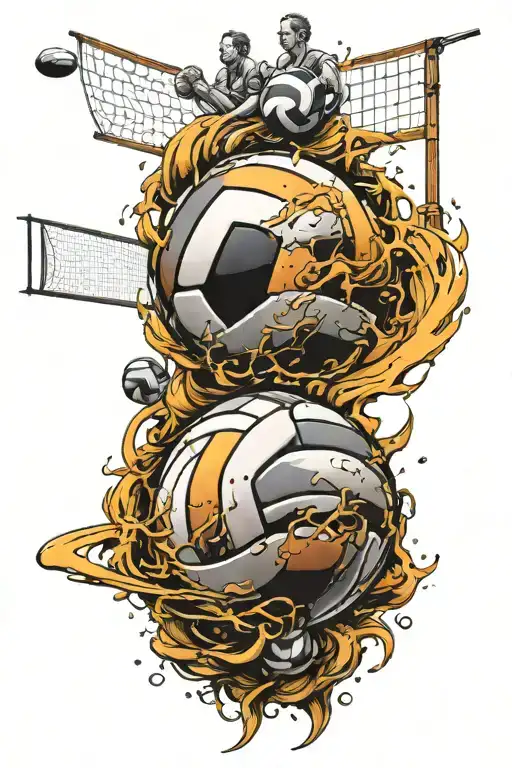 1538+ Volleyball Tattoo Ideas - BlackInk AI