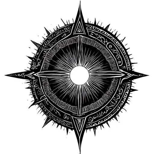 Geometric "Lithuanian History Tattoo Design..." Tattoo - BlackInk AI
