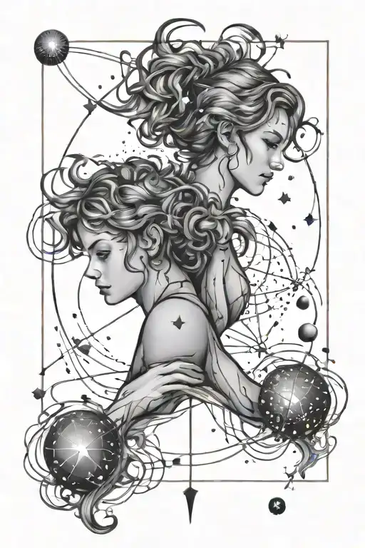 892+ Gemini Constellation Tattoo Ideas - BlackInk AI