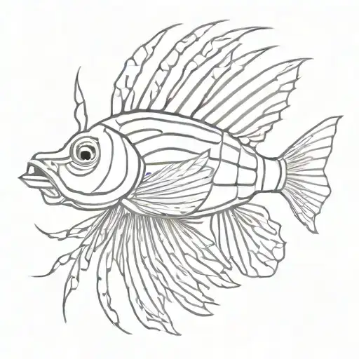 52+ Lionfish Tattoo Ideas - BlackInk AI