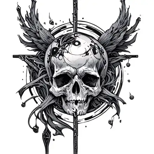 125+ Cyber Sigilism Cross Tattoo Ideas in 2025 - BlackInk AI