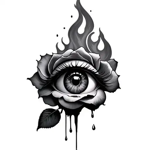 949+ Fire Eye Tattoo Ideas - BlackInk AI