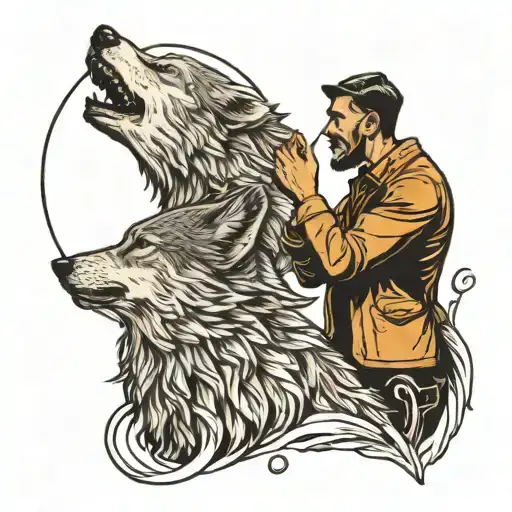 6419+ Wolf Howl Tattoo Ideas - BlackInk AI