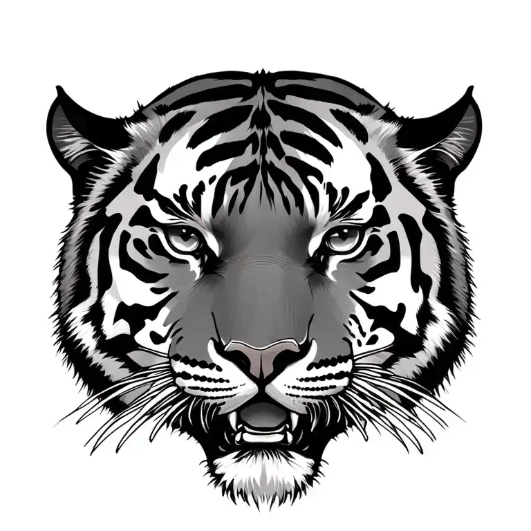 214+ Half Tiger Face Tattoo Ideas in 2025 - BlackInk AI