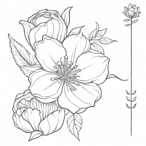 3447+ June Birth Flower Tattoo Ideas - BlackInk AI