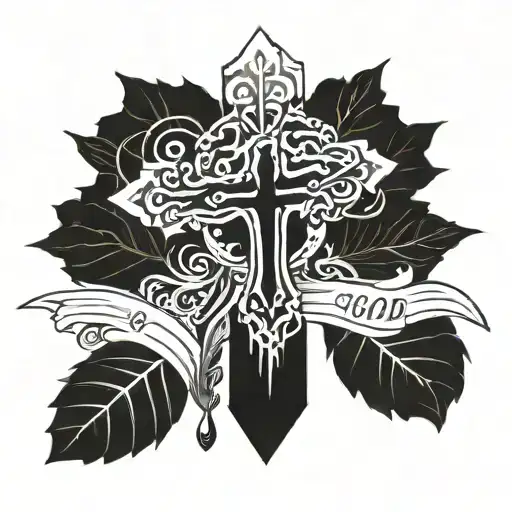 2239+ Cross With Words Tattoo Ideas in 2025 - BlackInk AI