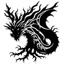 Tribal "The World Tree Yggdrasil, Its Branches..." Tattoo - BlackInk AI