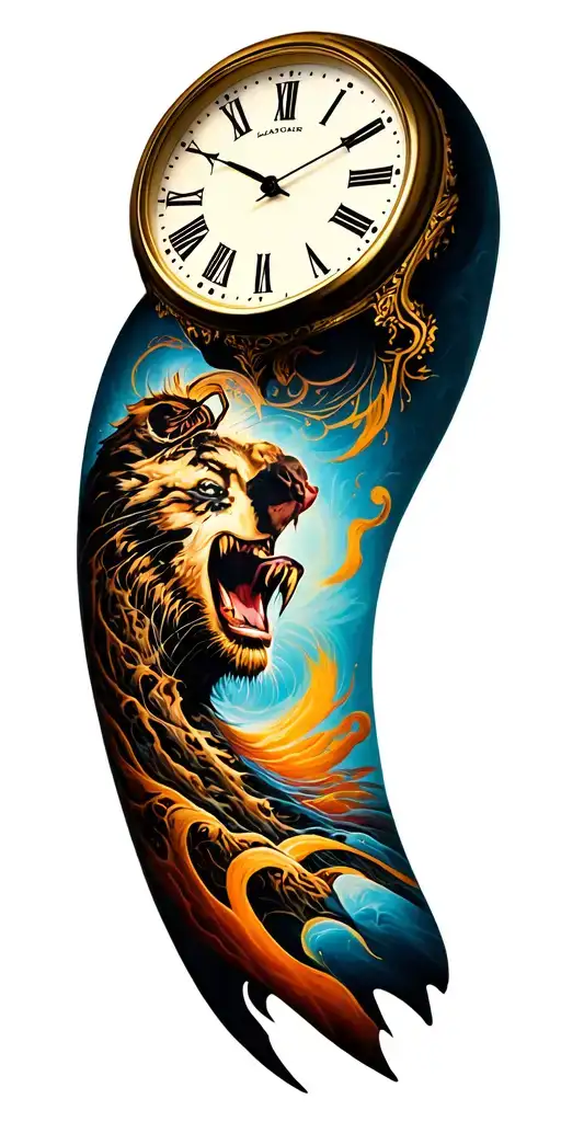 1223+ Clock Full Sleeve Tattoo Ideas - BlackInk AI