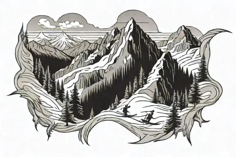 2447+ Skiing Tattoo Ideas in 2025 - BlackInk AI