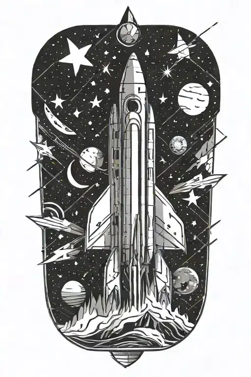 2267+ Rocket Tattoo Ideas - BlackInk AI