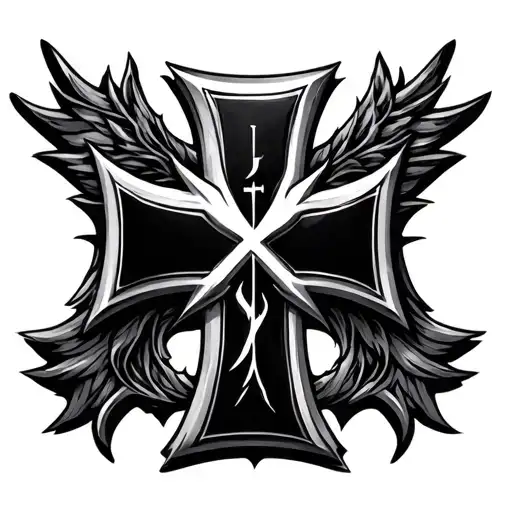125+ Cyber Sigilism Cross Tattoo Ideas in 2025 - BlackInk AI