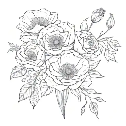 1749+ Poppy And Daisy Tattoo Ideas in 2025 - BlackInk AI