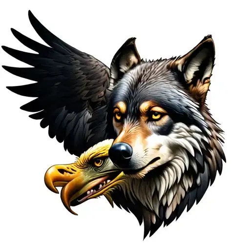 1417+ Eagle And Wolf Tattoo Ideas in 2025 - BlackInk AI