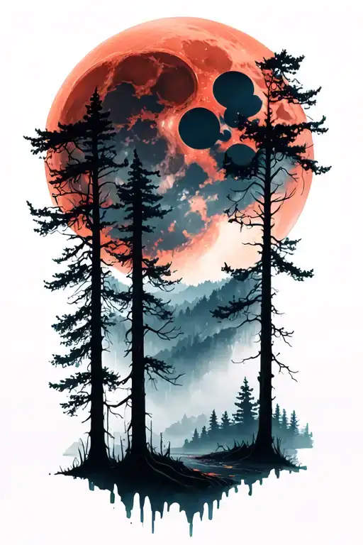 2930+ Forest Moon Tattoo Ideas - BlackInk AI