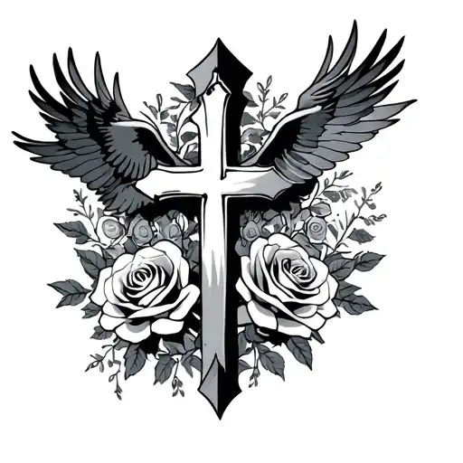 1928+ Cross With Doves Tattoo Ideas in 2025 - BlackInk AI