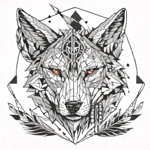 379+ Wolf Arrows In Tattoo Ideas - BlackInk AI