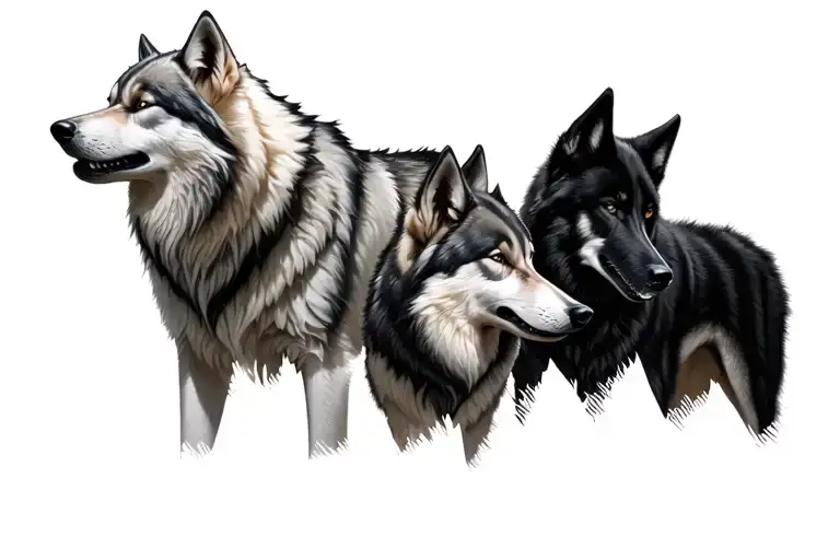 918+ White Wolf Tattoo Ideas - BlackInk AI
