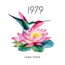 Watercolor ""1979" Hummingbird With Lotus Flower..." Tattoo - BlackInk AI