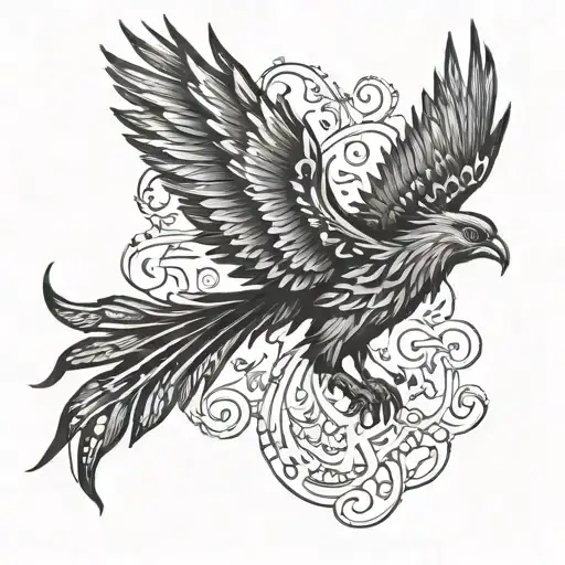 1415+ Phoenix Flying Tattoo Ideas in 2025 - BlackInk AI