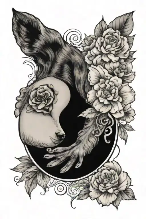 Yin Yang Dog Tattoos Tattoo Uploaded By Tommy • Tattoodo