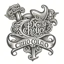 Black and Grey "1994 1999 Cholo Letters Style Tattoo" Tattoo - BlackInk AI