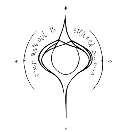 Minimalist "A Tattoo Symbolising Soul Is Eternal" Tattoo - BlackInk AI