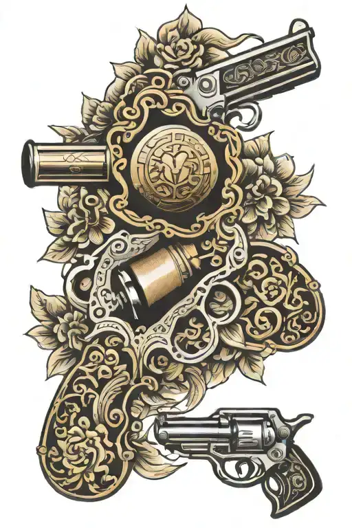 1653+ Revolver Tattoo Ideas - BlackInk AI